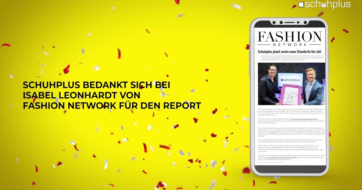 schuhplus bedankt sich bei Isabel Leonhardt von Fashion Network für den ...